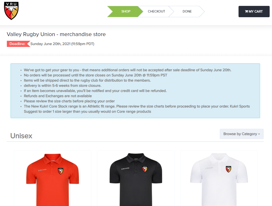 Kukri VRU Apparel Store Now Open – Valley Rugby Union